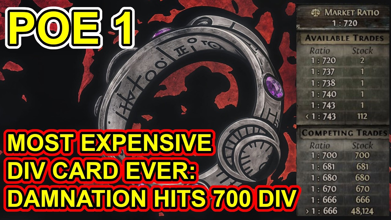 POE 1 Damnation, New Most Expensive Div Card - Bye House Of Mirrors ...