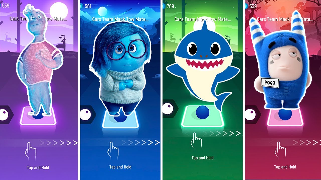 Elemental Wade Ripple vs Inside Out Sadness vs Baby Shark vs Oddbods ...