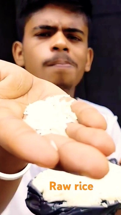 raw rice eating challenge | asmr raw rice #rawricelovers - YouTube
