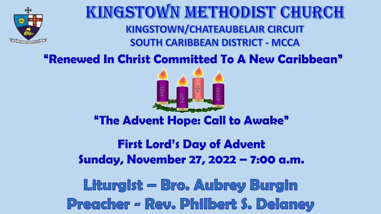 Kingstown Methodist Church Worship Service, Sunday November 27, 2022 ...