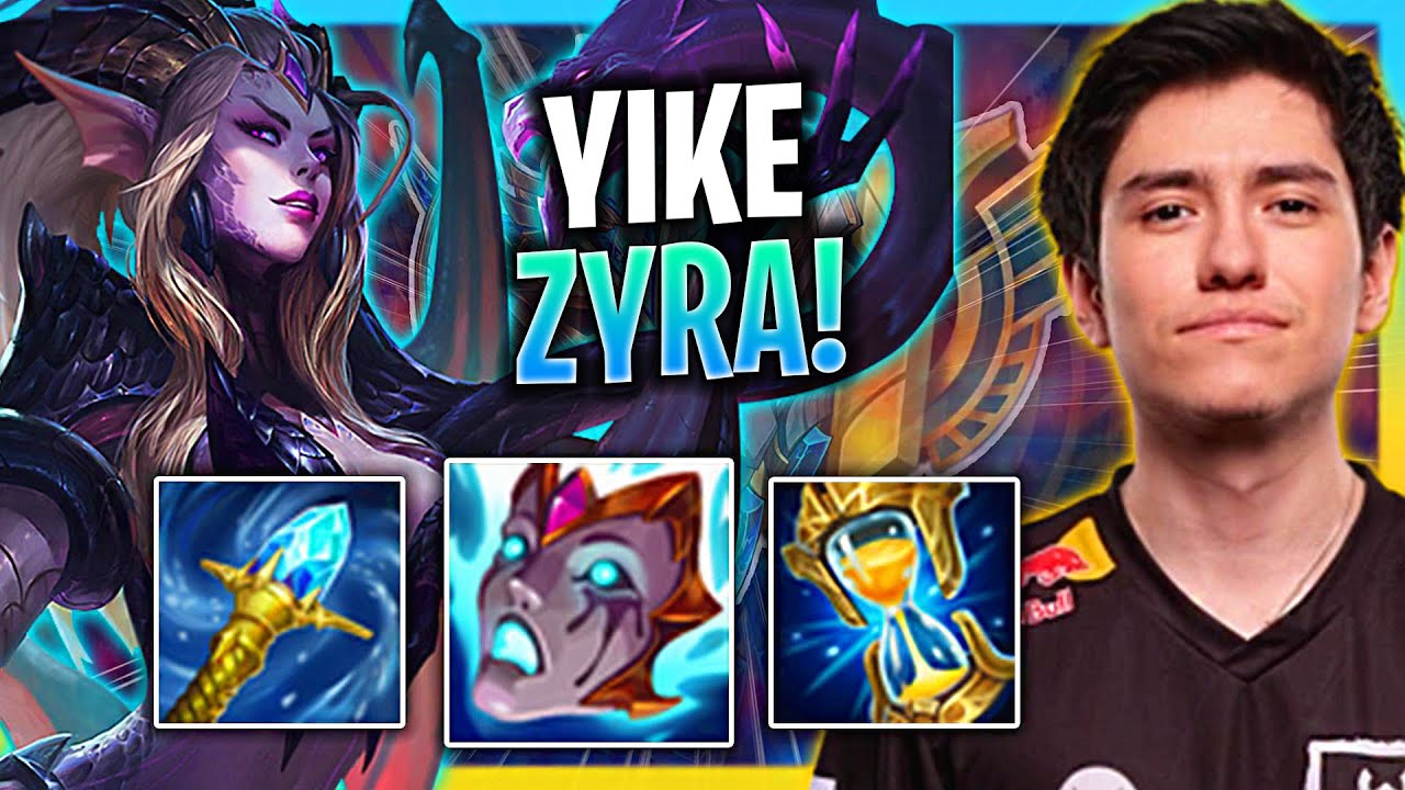 YIKE TRIES THE NEW JUNGLE KING! *ZYRA* | G2 Yike Plays Zyra Jungle vs ...
