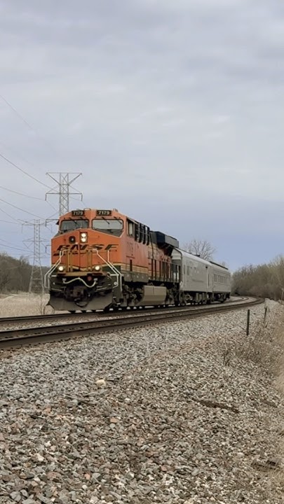 BNSF Geometry train going by Waterfall Glen, IL! - YouTube
