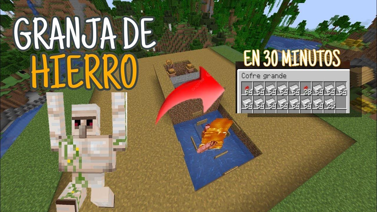 COMO HACER UNA GRANJA DE HIERRO EN MINECRAFT 1.21 EN JAVA (FACIL Y ...