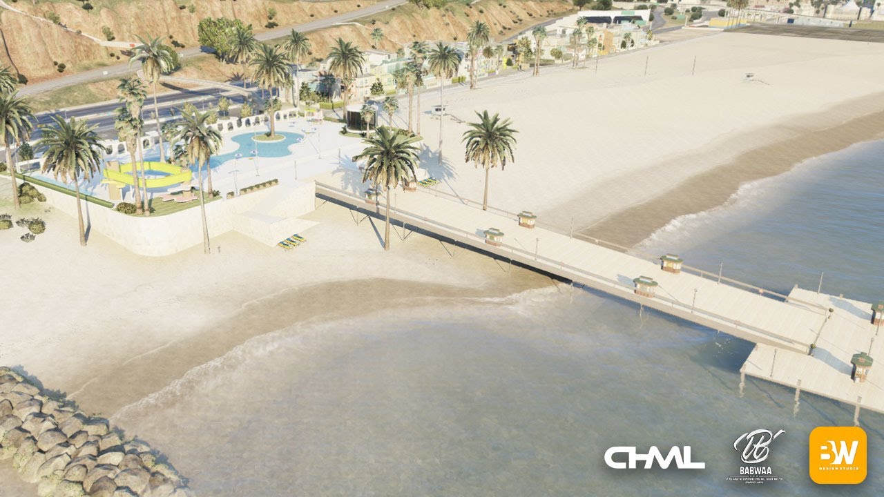 GTA V | FiveM Maps | Lobby & Garage Beach [ Moji Town ] By SINO BABWAA ...