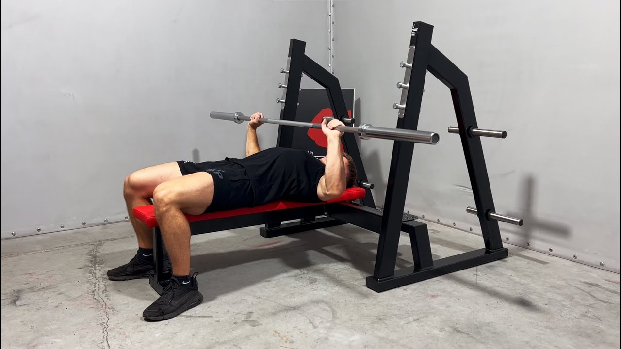 GYMEQUIP.EU / Olympic Flat Press Bench A1 / Factory - YouTube