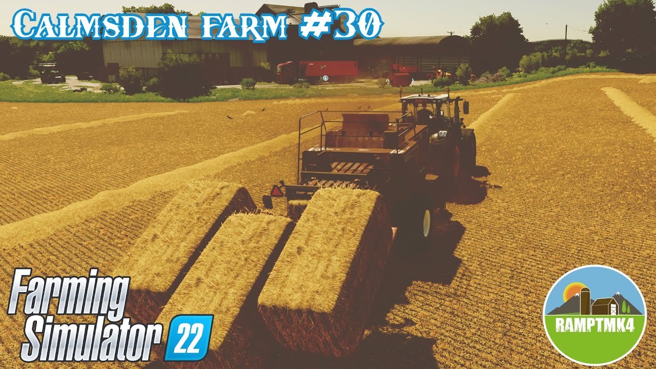 Calmsden Farm #30 Bales on 1.2 Map Update Farming Simulator 22 #FS22 ...