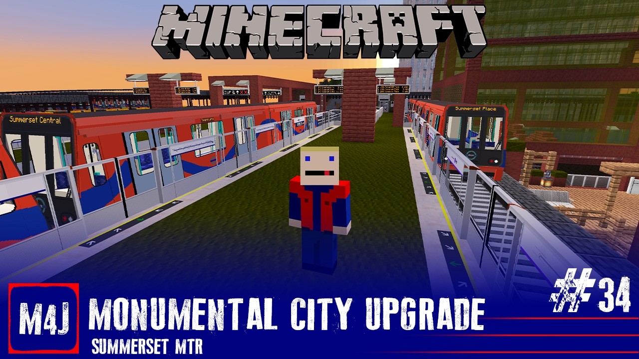 MONUMENTAL City Upgrade | Summerset MTR | Minecraft - YouTube