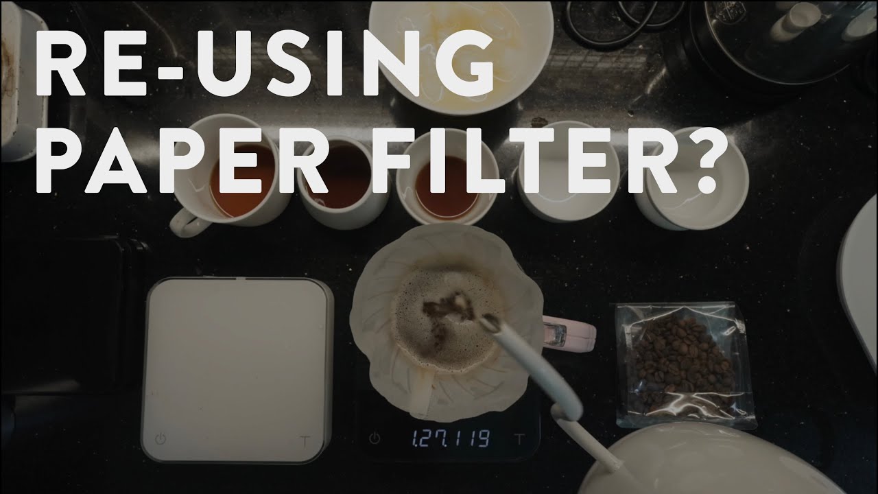 Experiment: Re-using Paper Filter - YouTube