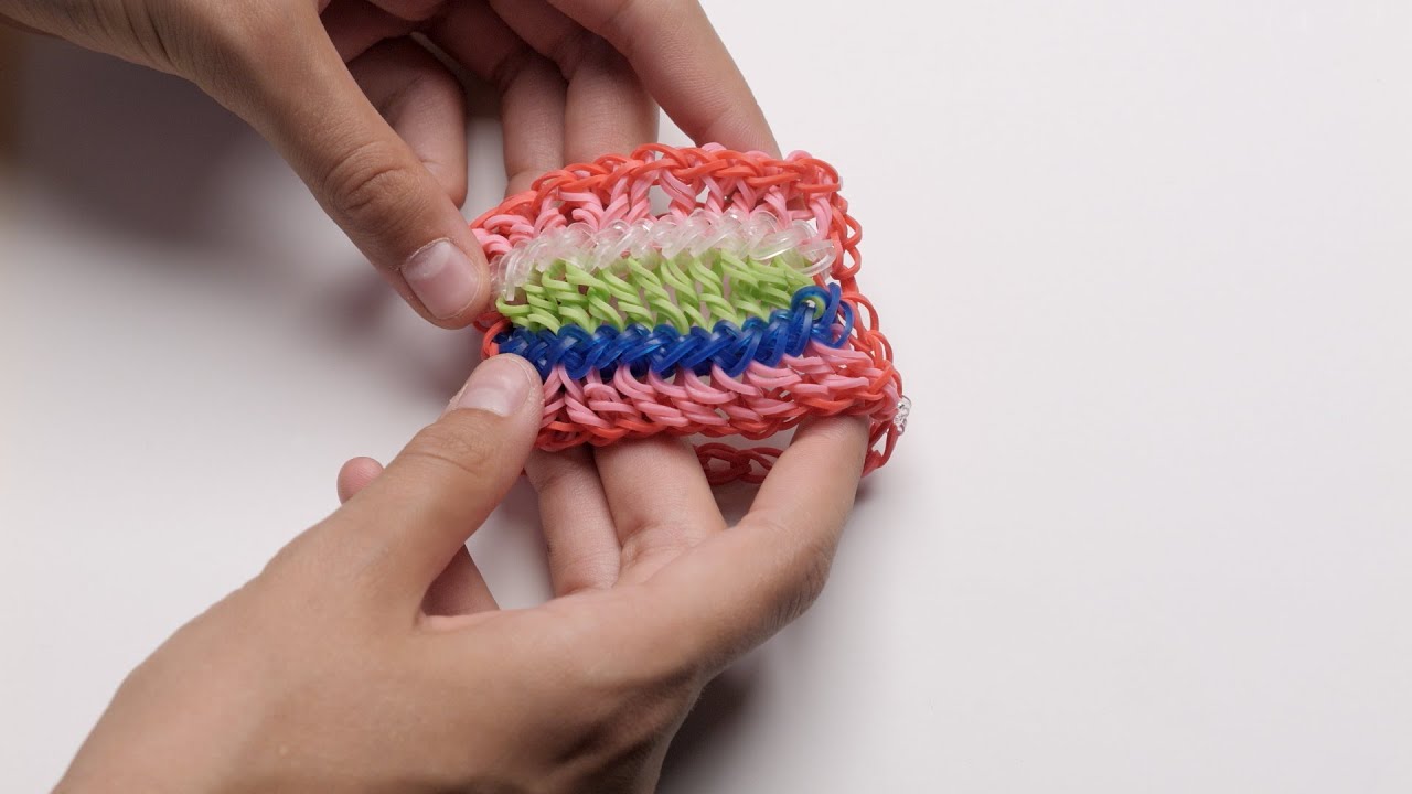Triple Twisted Ladder Bracelet Tutorial: Design for Rainbow Loom - YouTube