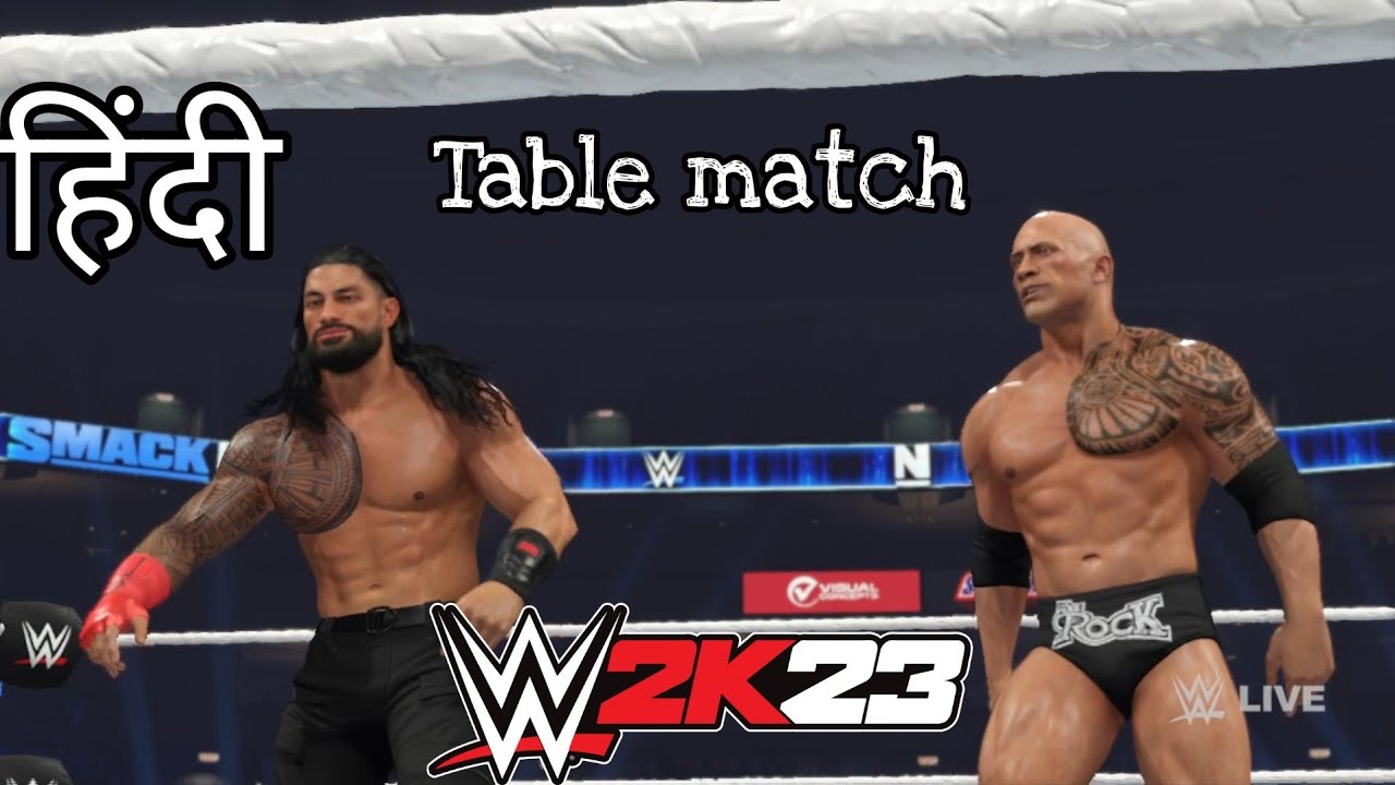 WWE ROCK & ROMAN VS KANE OMOS TABLE TAG MATCH 🔥💯#wwe #2k23 - YouTube