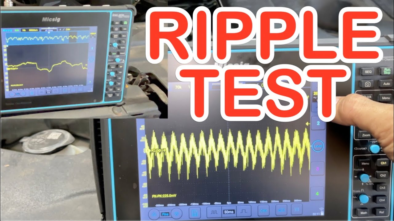 ALTERNATOR RIPPLE TEST - YouTube