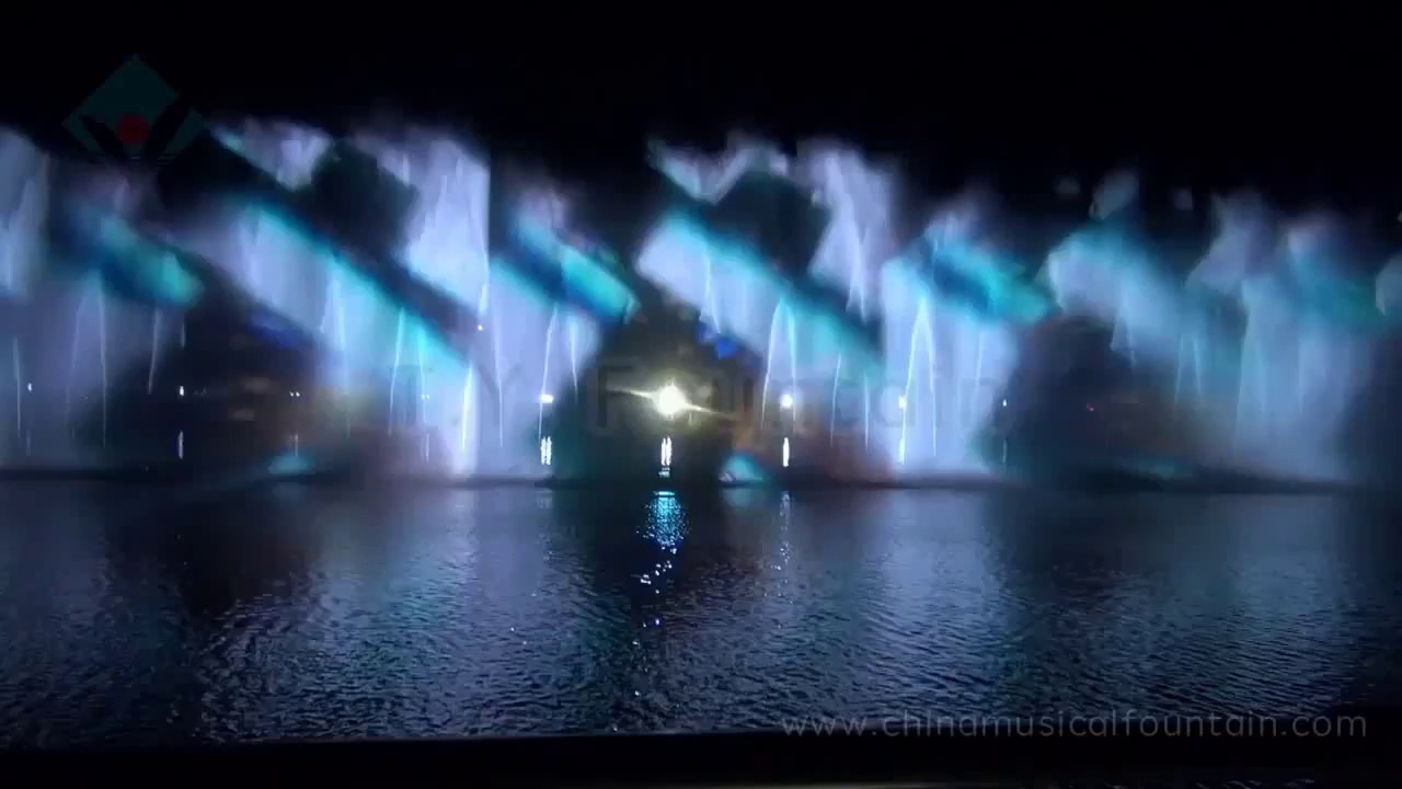 Holographic laser water show 4D water screen vidoe projection - YouTube
