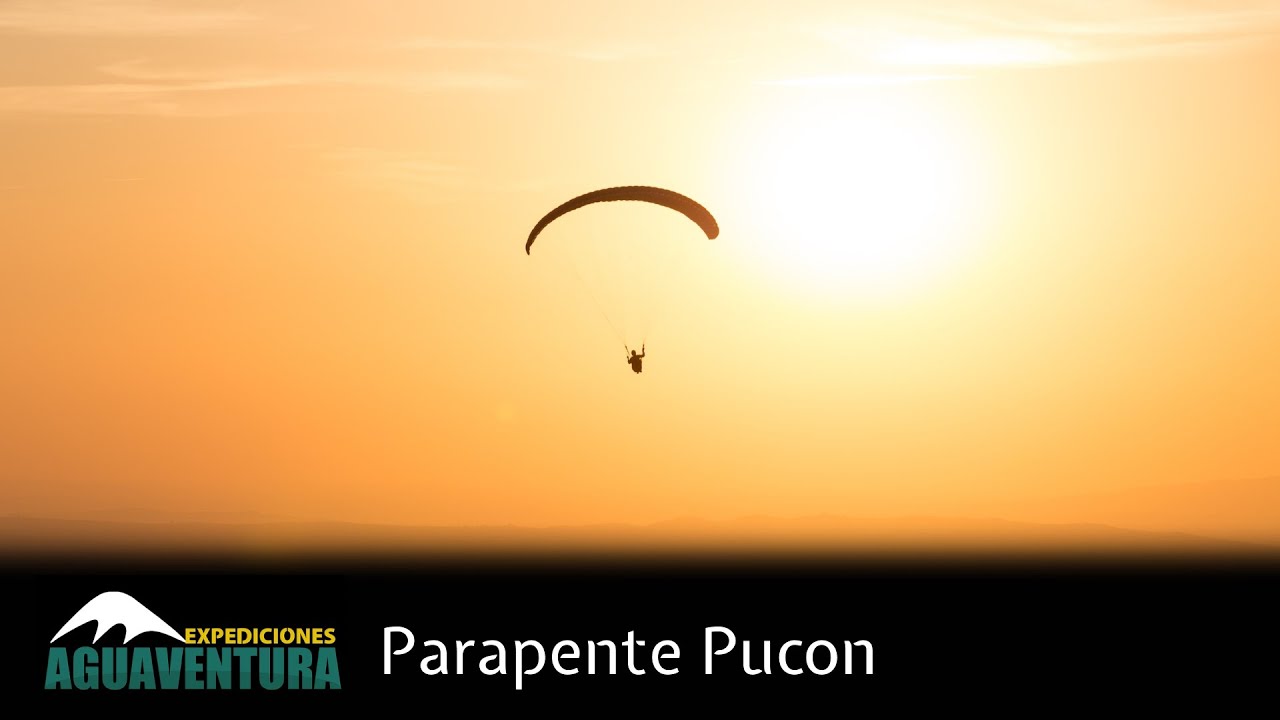 Parapente Playa de Pucon - Aguaventura - YouTube