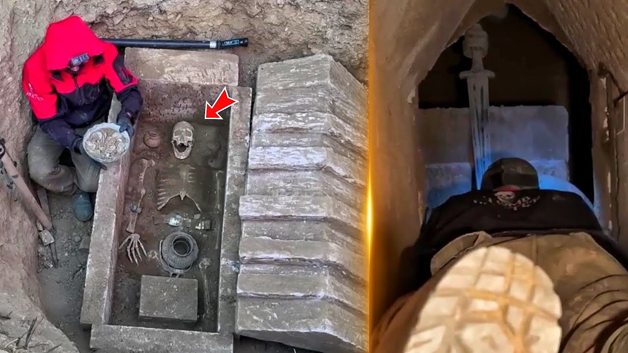 We found a burial chamber full of treasures with a metal detector ...