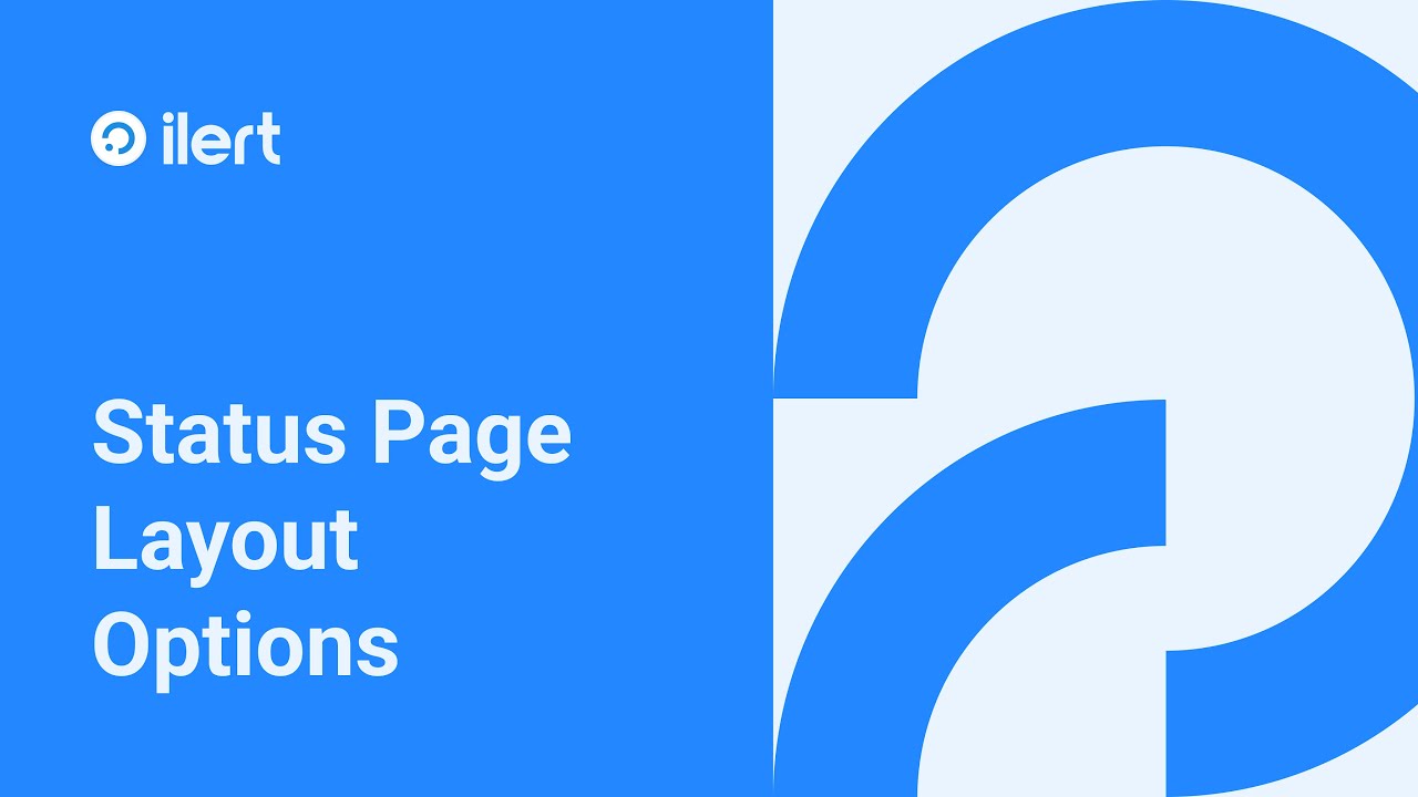Change the layout of your ilert status page - YouTube