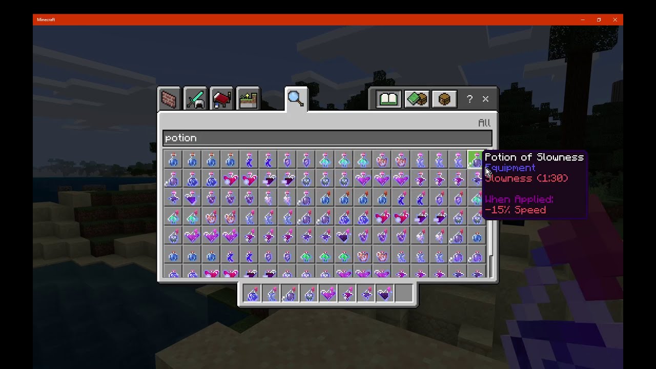 Potion Icons Bedrock Resource Pack Overview (Bedrock Edition) - YouTube