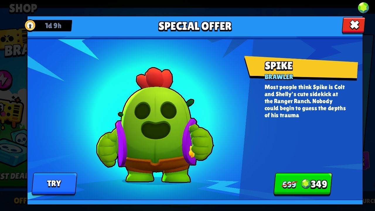 spike brawler Brawl stars - YouTube