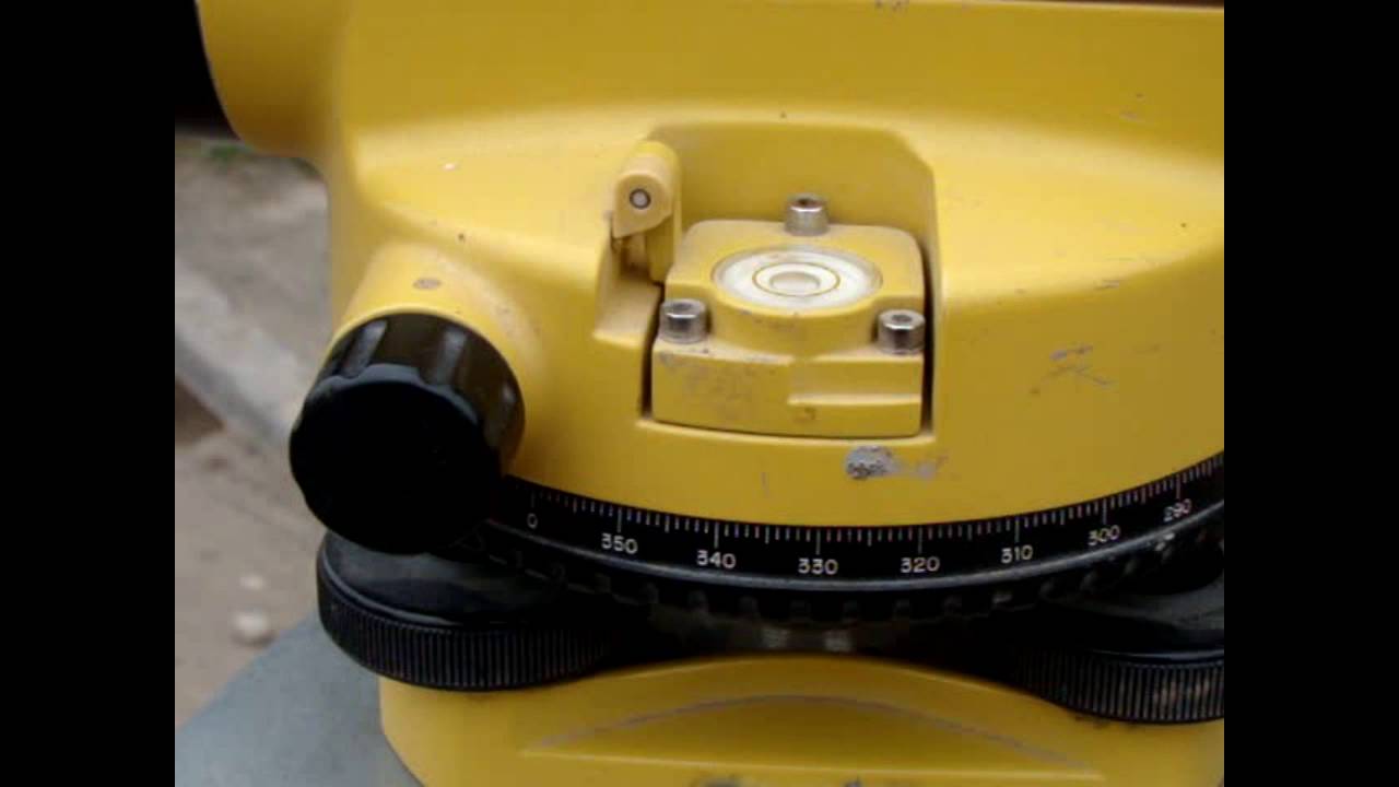 Instalación y funciones del Nivel Topográfico - YouTube