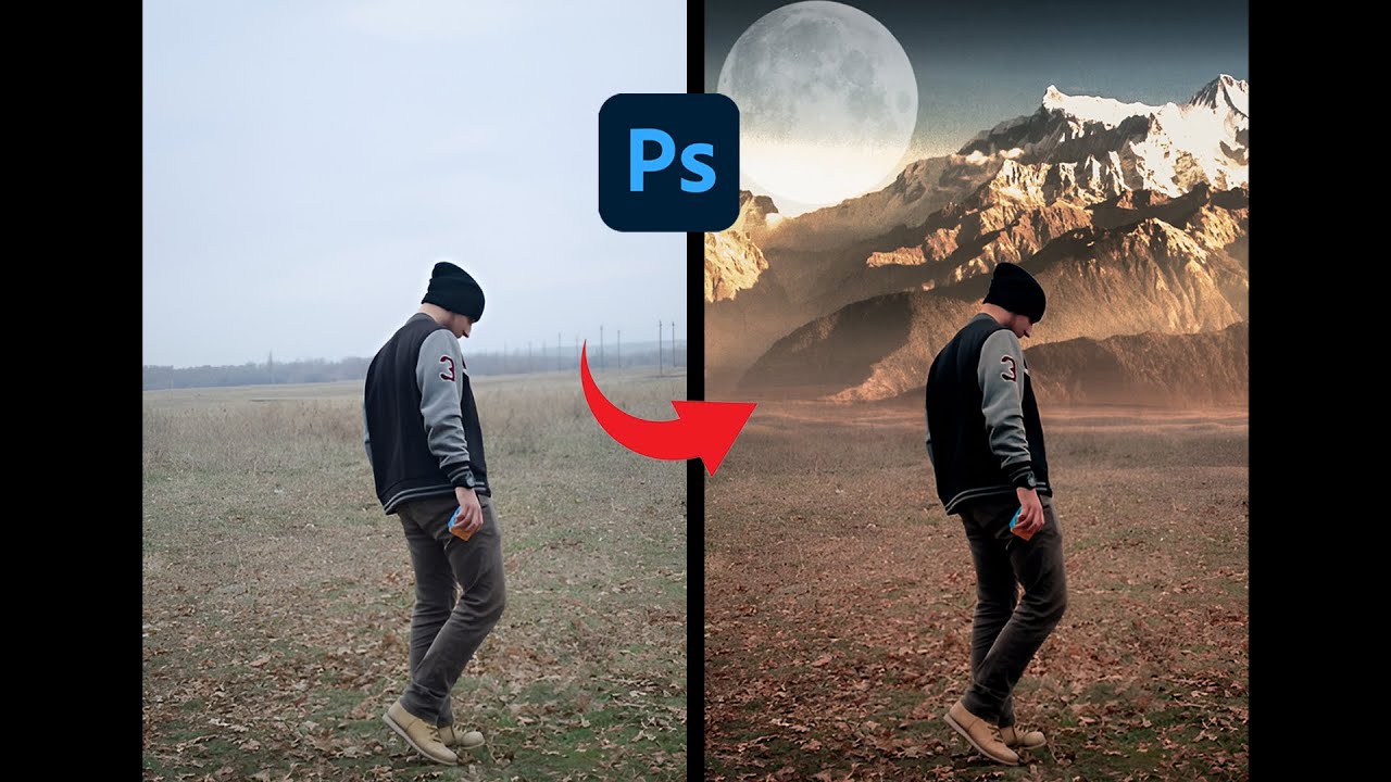 Photoshop How to change backround Realstic Background view #photoshop # ...