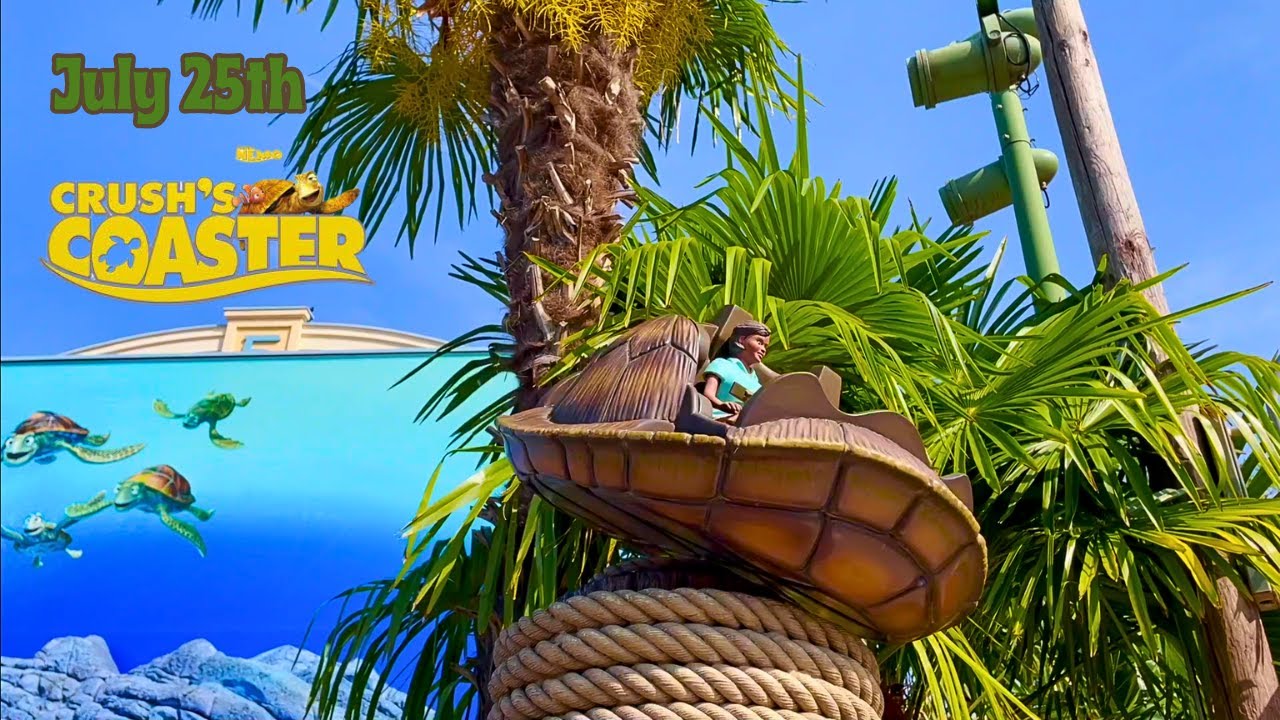 CRUSH'S COASTER - Disneyland Paris (Walt Disney Studios) - July 25th ...
