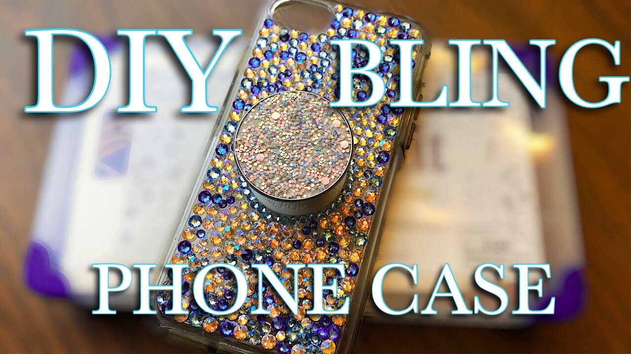 DIY BLING PHONE CASE!!!! - YouTube