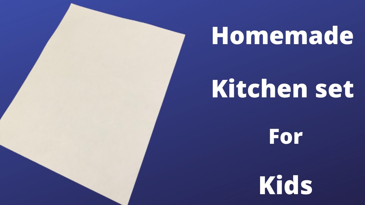 DIY homemade toy kitchen set for kids |paper kitchen set | little hands ...