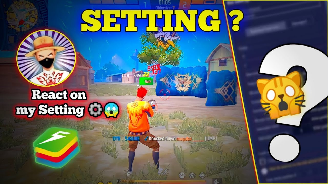 My Hacker Setting ⚙️ // @Regss_ff react my setting 🥰 // Bluestack 5 ...