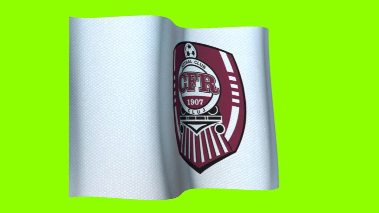 realistic flag of CFR 1907 Cluj chroma - YouTube