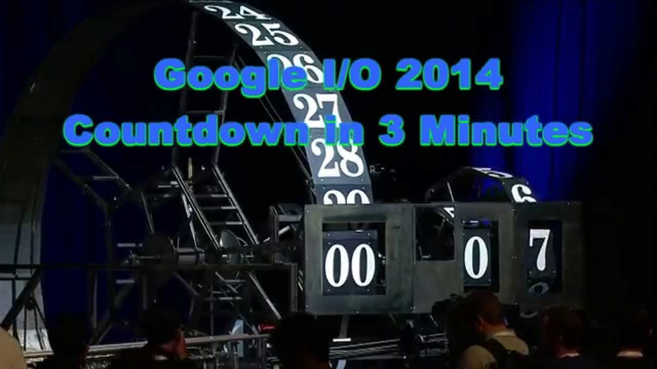 Google I/O 2014 Countdown within 3 Minutes - YouTube