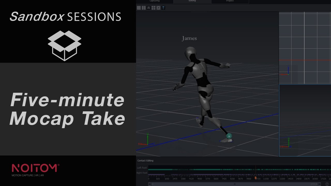Five-Minute Continuous Mocap Capture | Perception Neuron Studio - YouTube