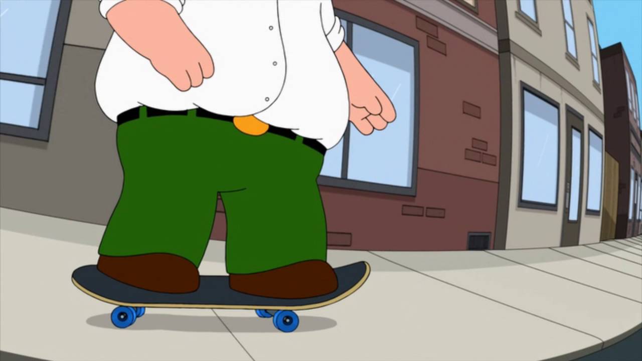 Peter Griffin skateboarding - YouTube