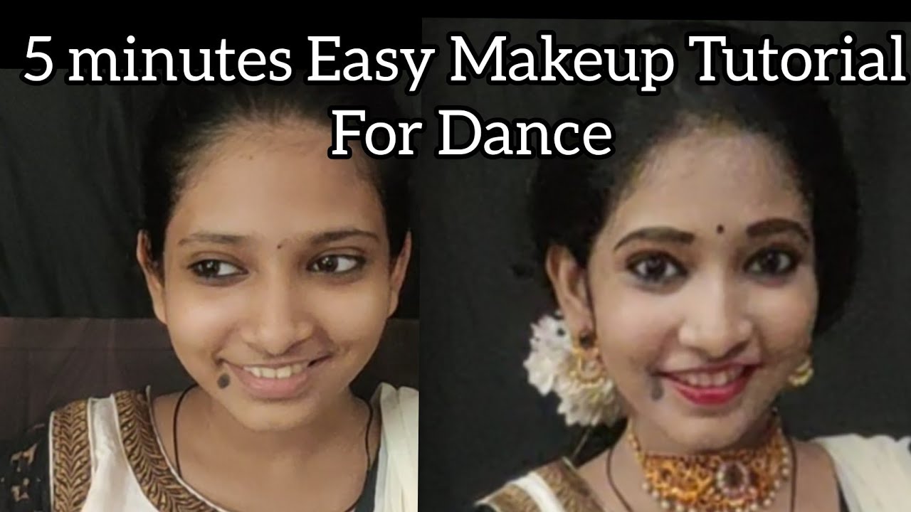 Easy Makeup Tutorial for Dance Cover : Semi classical Dance Makeup ...