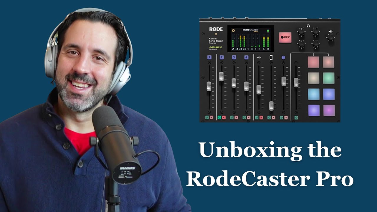 An Awesome Podcast SetUp! Unboxing the RodeCaster Pro and Review - YouTube