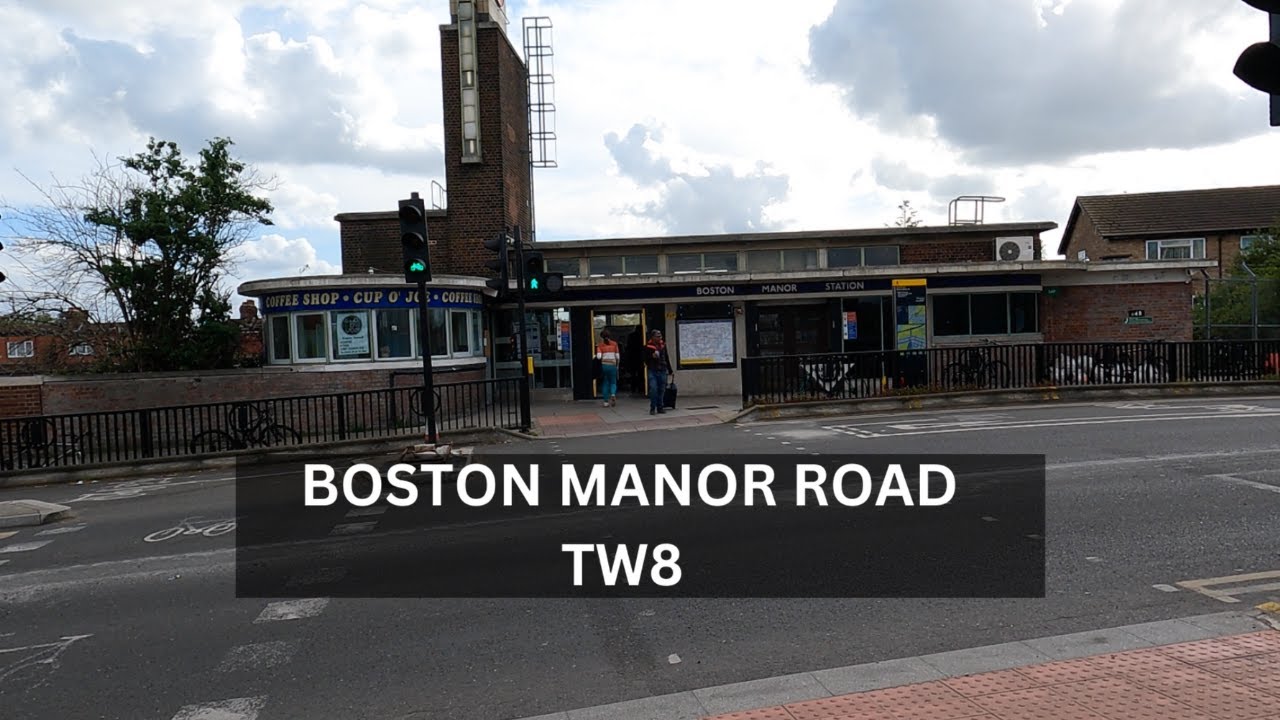 London Walking tour, 4K, BOSTON MANOR Road Brentford TW8, Walking Tour ...