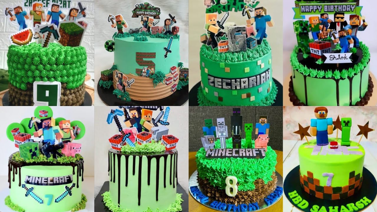 🌈🥳Minecraft Cake Design 2024/Minecraft Cake/Birthday Cake Design/Cake Design/Cake Decorating# ...