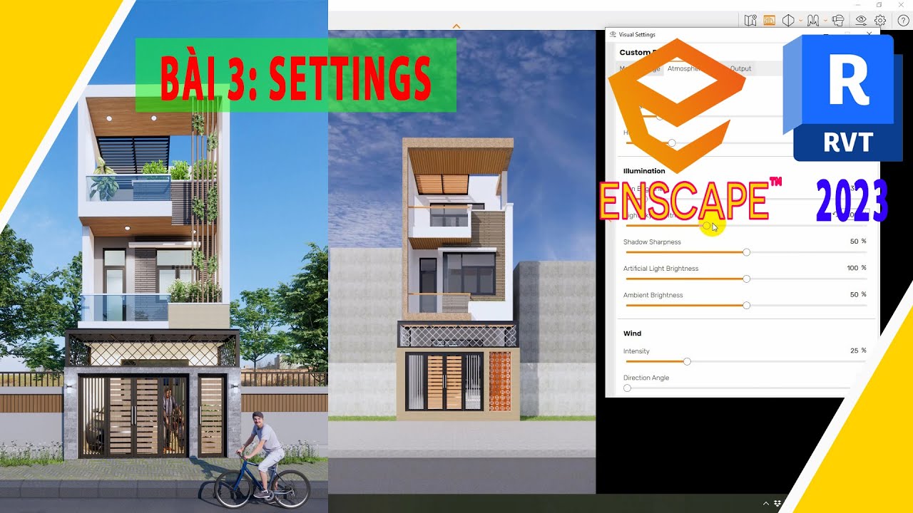 Tự Học Render Enscape Revit 2023 - Bài 3 - YouTube