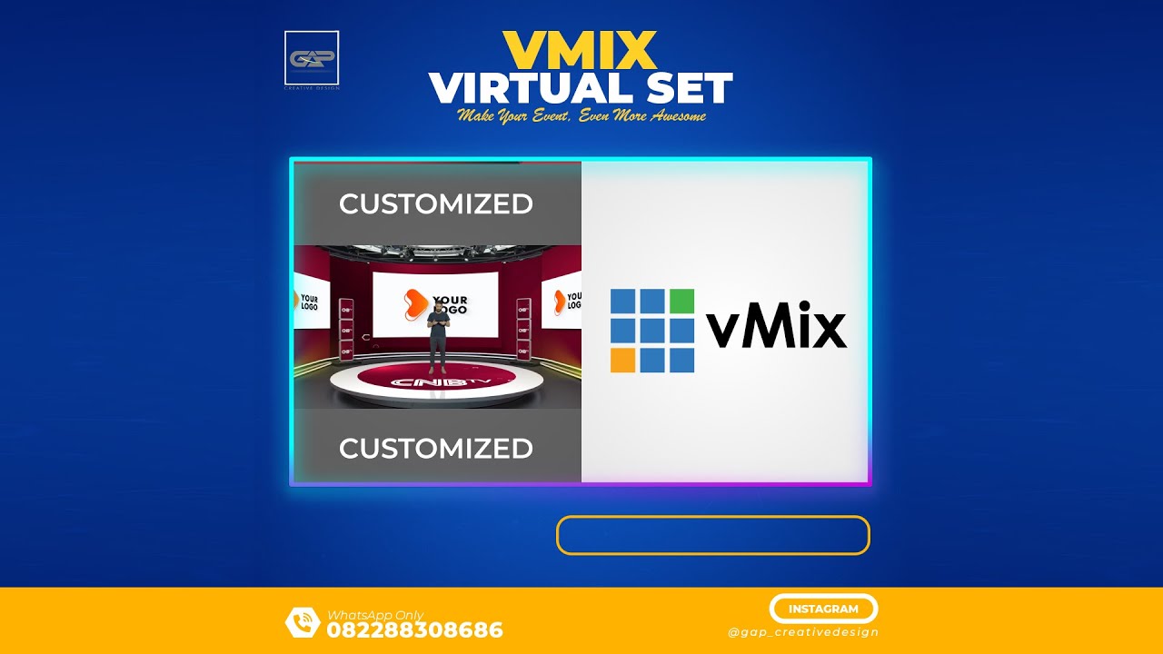 Customized vMix Virtual Set Design - YouTube