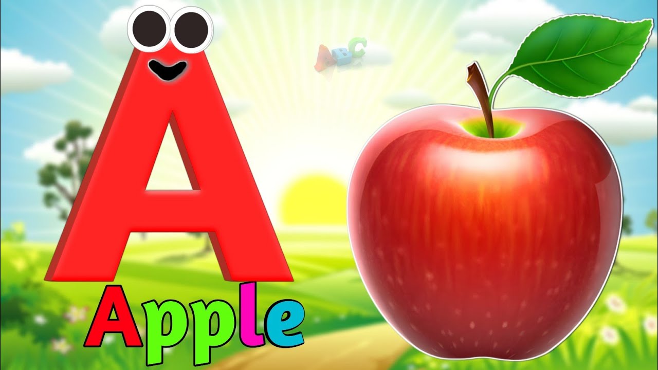 ABC Alphabet Song 3D | A for Apple | Kids Learning Video #abclearning ...