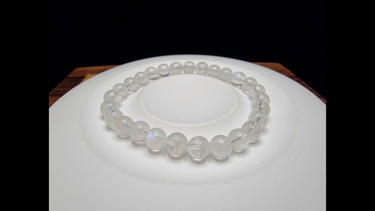 Gelang Batu Biduri Bulan Moonstone India Magic Stone HQ 6.8mm B428 ...