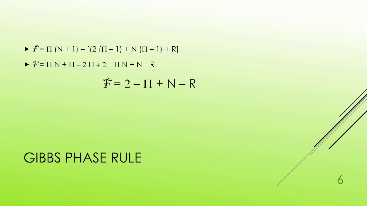 05b Gibbs Phase Rule - YouTube