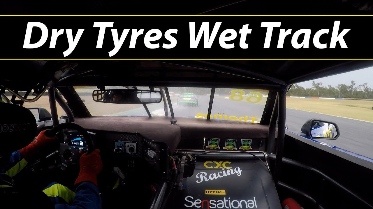 Dry Tyres On A Wet Track! - TA2 At Queensland Raceway - YouTube