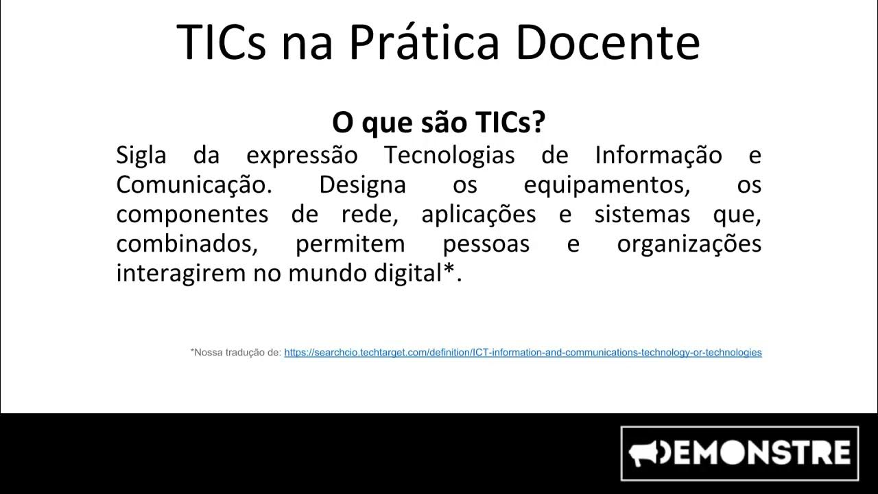 Conceitos Introdutórios - Curso de TICS na Educação - YouTube