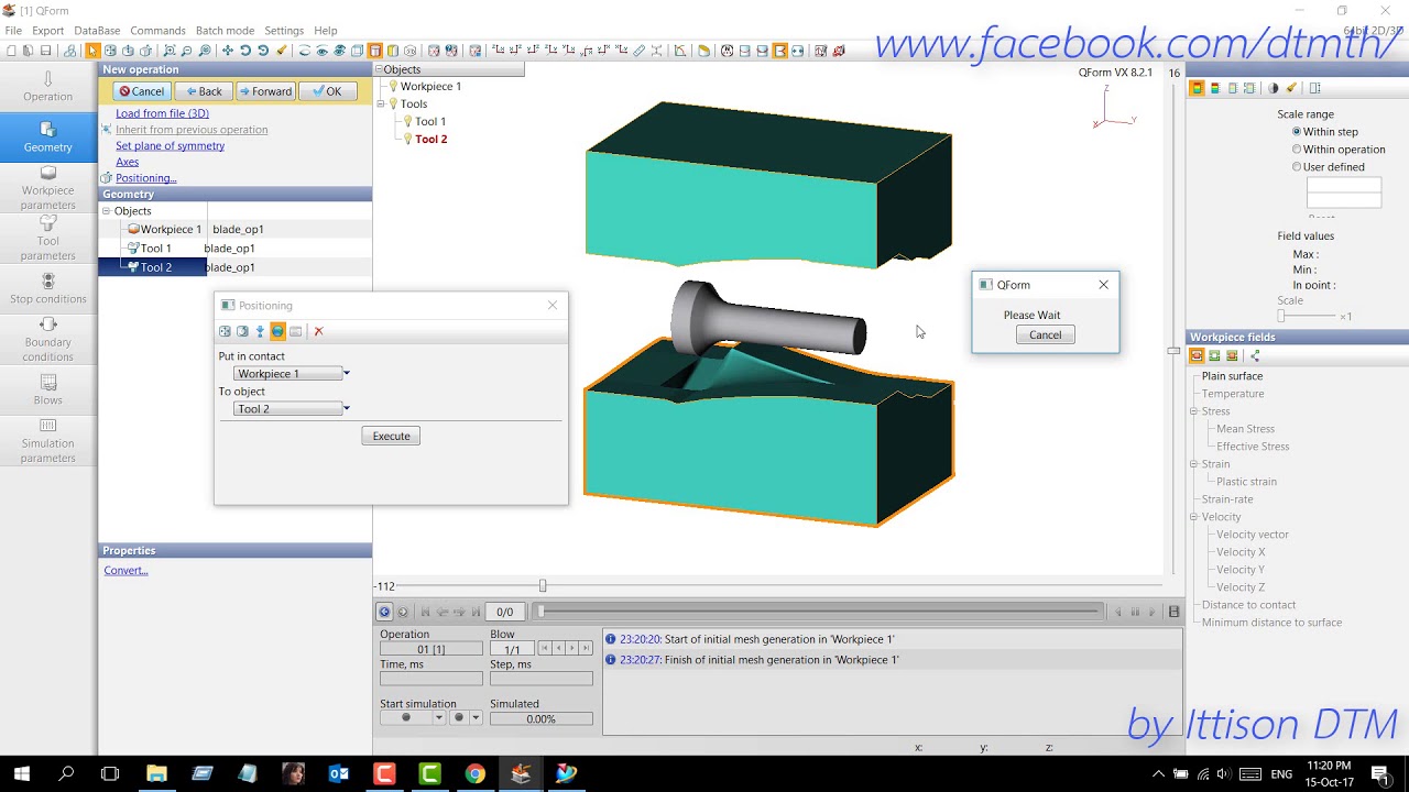 Basic Forging by QFORM VX8.2.1 - YouTube