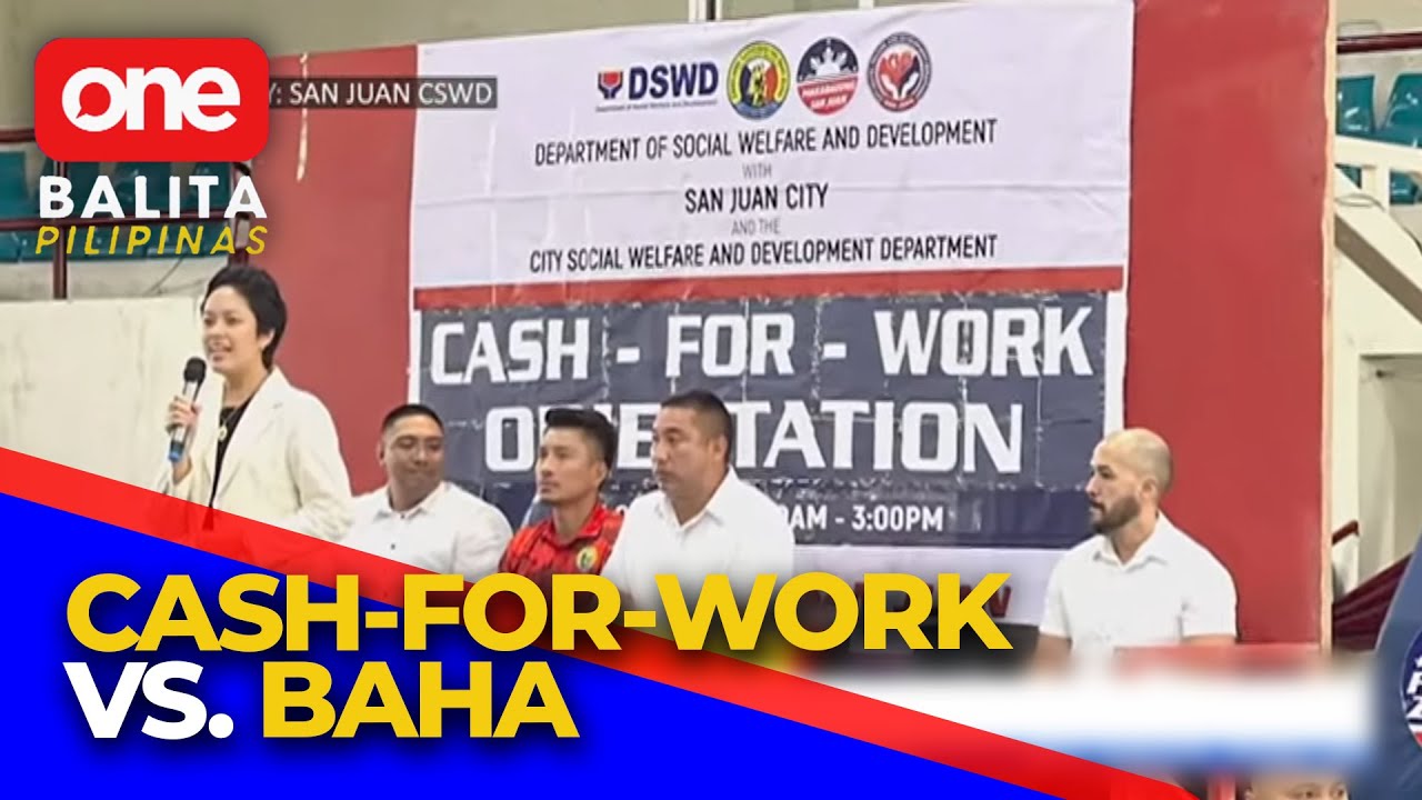 San Juan City, inilunsad ang cash for work program kontra baha - YouTube