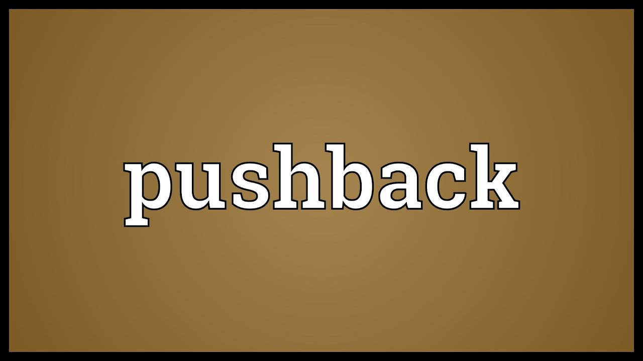 Pushback Meaning - YouTube