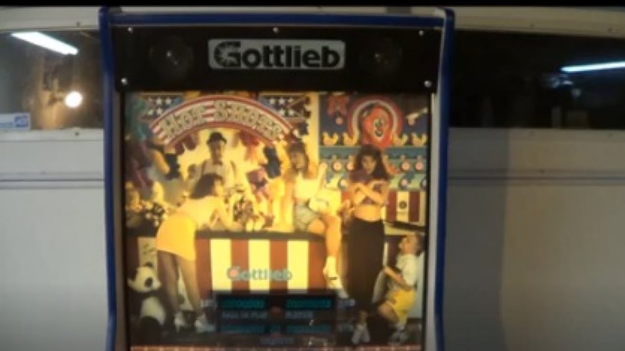 HOT SHOTS PINBALL MACHINE - BY GOTTLIEB 1989 - YouTube