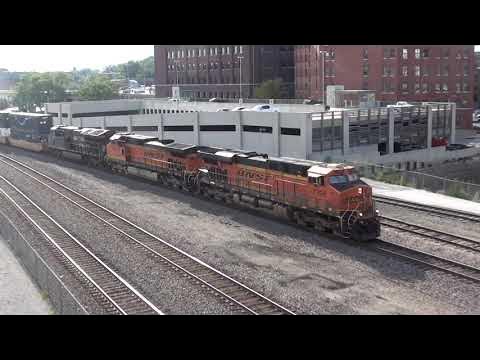 BNSF #7398 Leads EB Intermodal with NS Power. Kansas City, MO 8/27/22 - YouTube