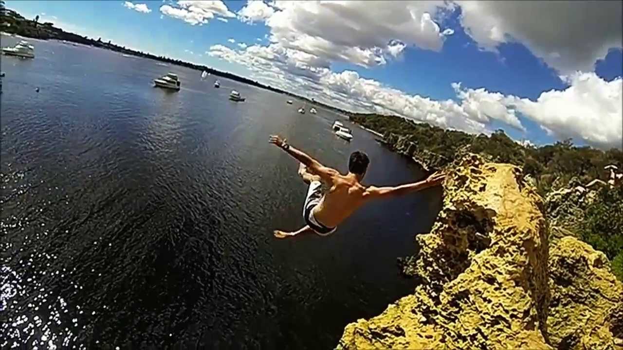 Cliff Jumping - Swan River Perth - YouTube