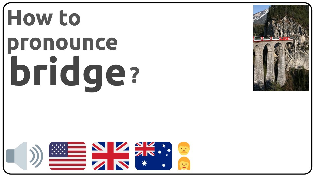 How to pronounce bridge in english? - YouTube