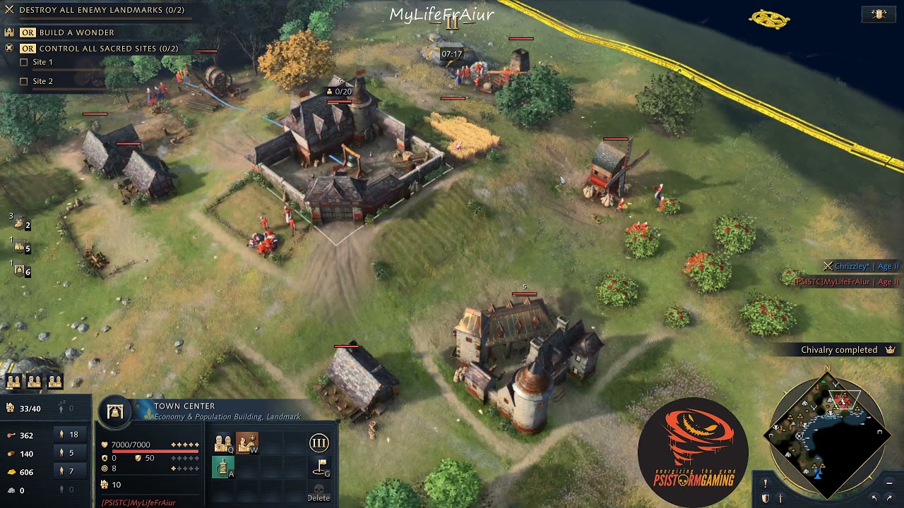 AoE4 ladder: France vs Holy Roman Empire defending ram push and back ...